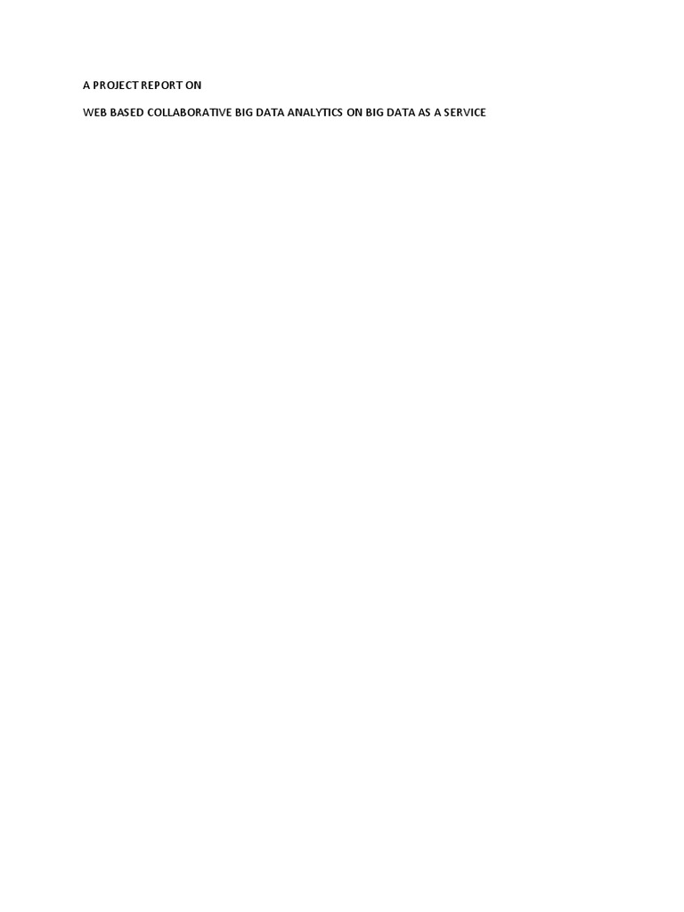 Collaborative Big Data Analytics Platform | PDF | Software Testing ...