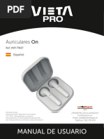 Manual Usuario Audifonos TWS - T8 | PDF | Auriculares | Bluetooth