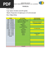 Programa de Vigilia | PDF | Iglesia Adventista del Séptimo Día | Oración