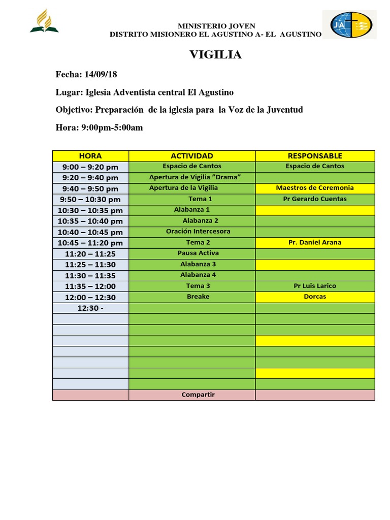 Programa de Vigilia | PDF | Violencia
