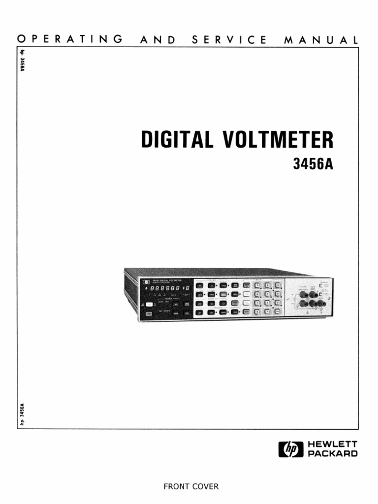 HP 3456A Operating and Service Manual | PDF