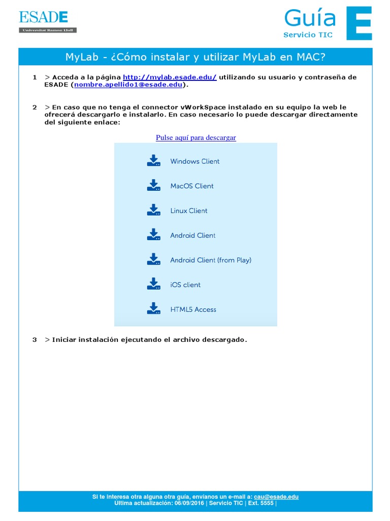 MyLab - Cómo Instalar y Utilizar MyLab en MAC | PDF | Mac OS ...
