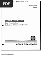 List of Gear Standards - Agma | PDF | Technology & Engineering | Computers