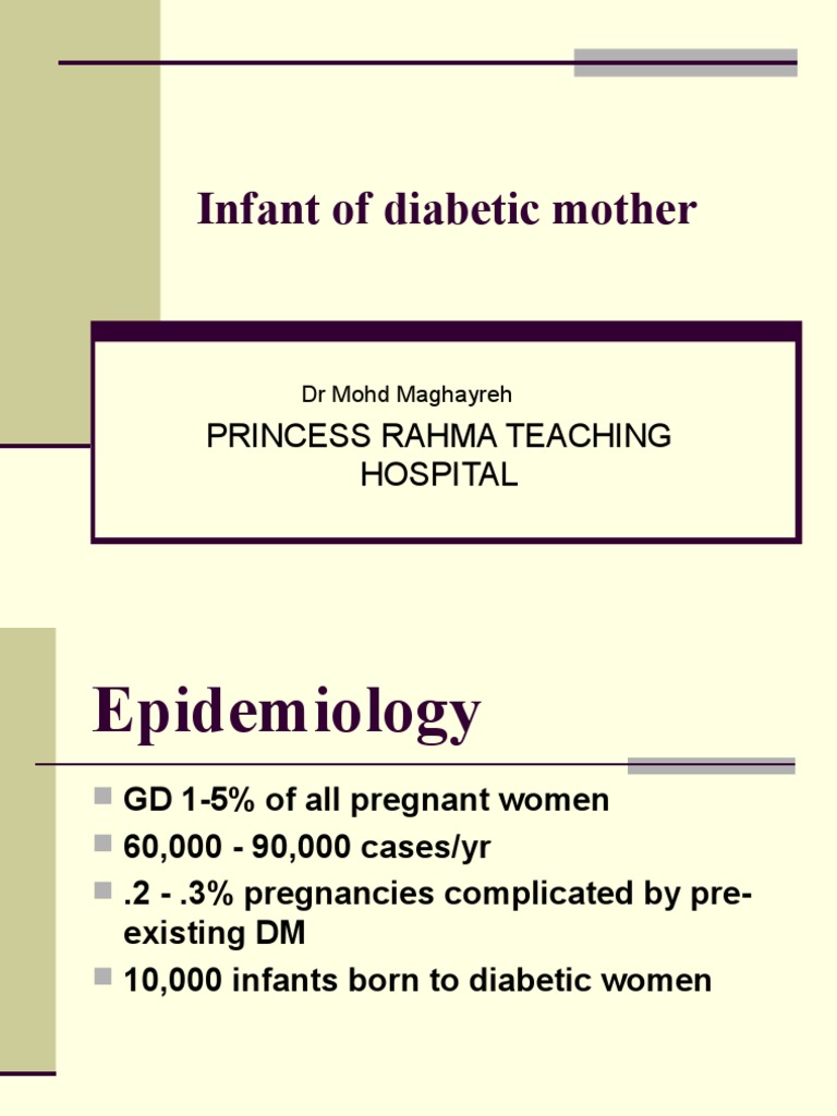 Infant of diabetic mother | Diabetes Mellitus | Medical Specialties