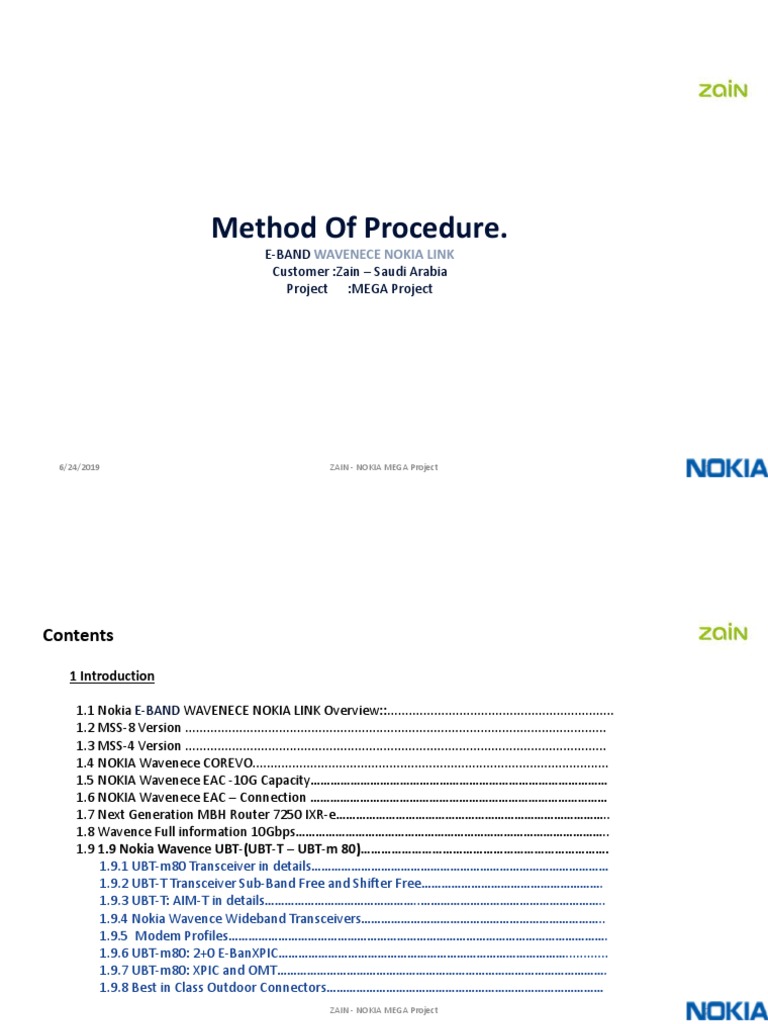 Nokia Wavence E-Band Microwave Link Configuration and Planning Guide ...
