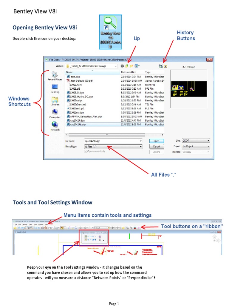 Bentley View V8 I | PDF | Graphical User Interfaces | System Software