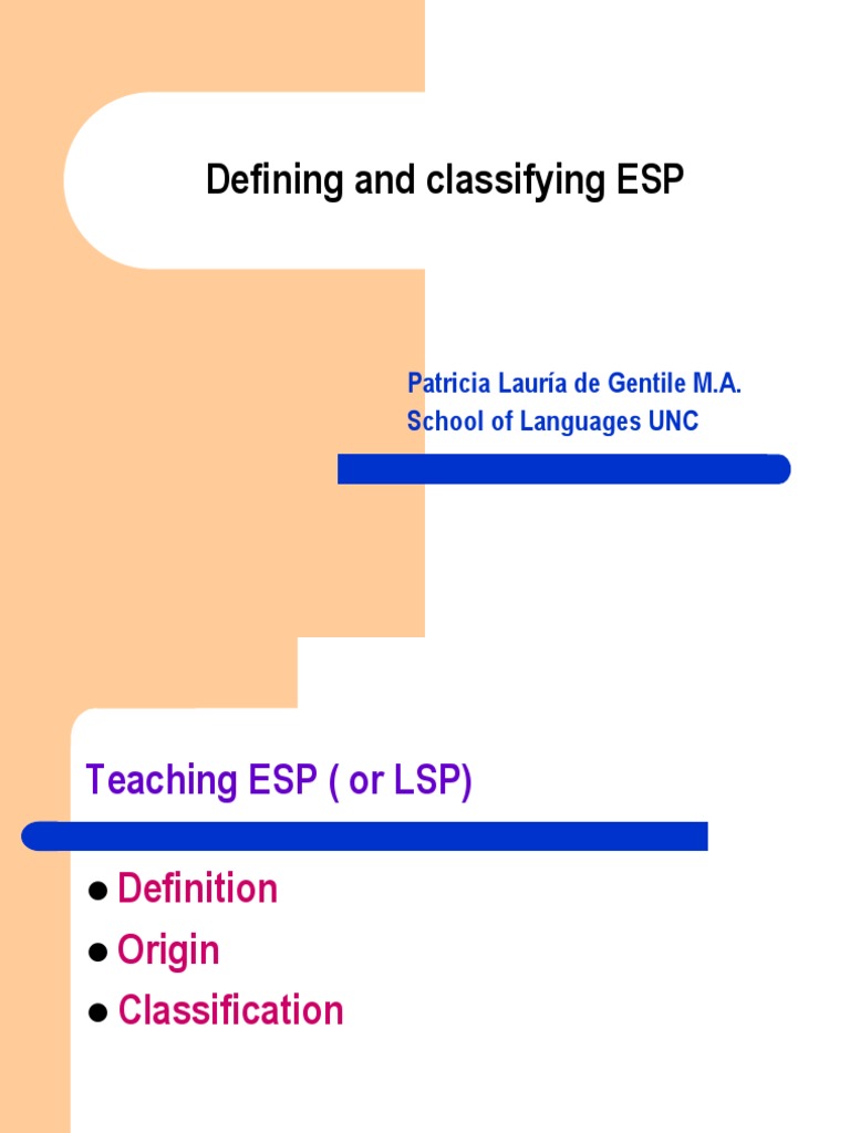 Defining - and - Classifying - ESP 2018 | PDF | Learning | Postgraduate ...