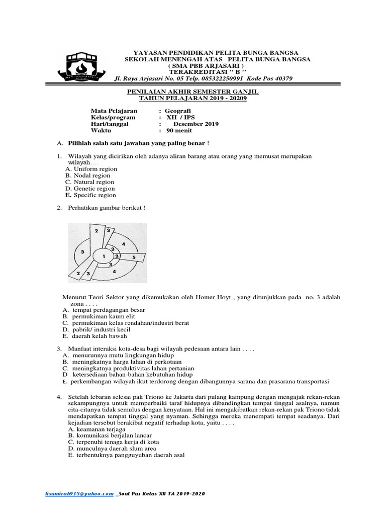 Soal Pas KLS Xii | PDF