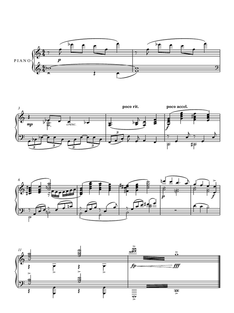 Walt Disney Intro Piano Theme | PDF