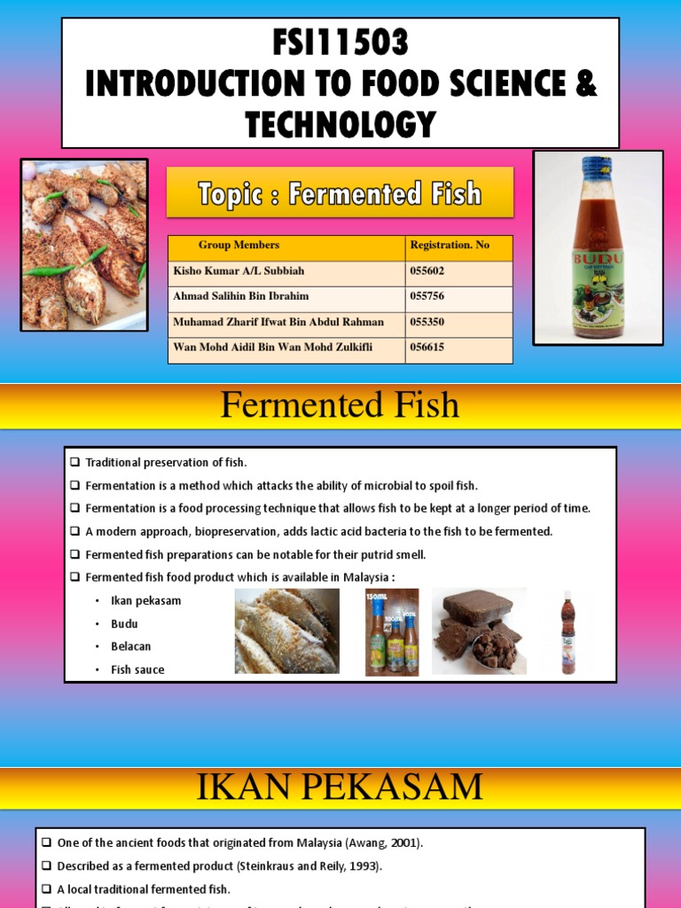 Fermented Fish (Pekasam) | PDF | Fermentation | Food Preservation