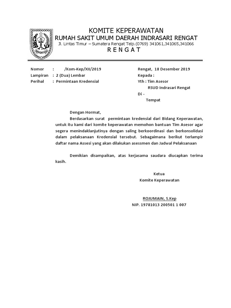 Surat Tugas Asesor | PDF