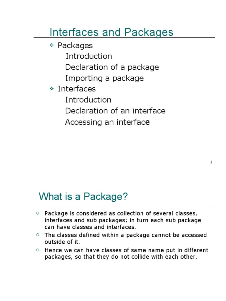 Interfacs Packages | PDF | Method (Computer Programming) | Class ...
