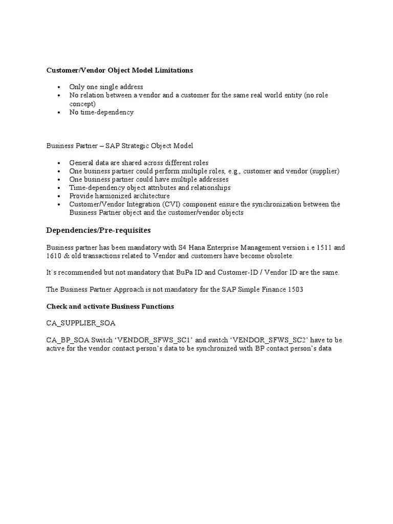 CVI Configuration | PDF | Sap Se | Business