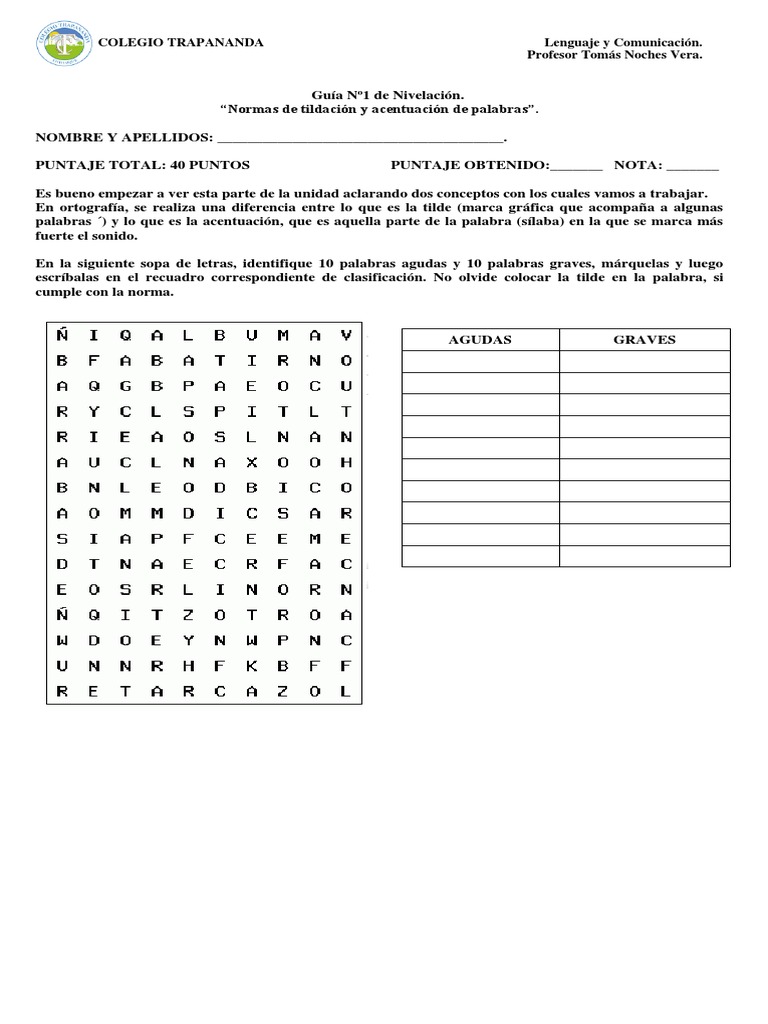 Guia de Uso de Tildes y Acentuación | PDF