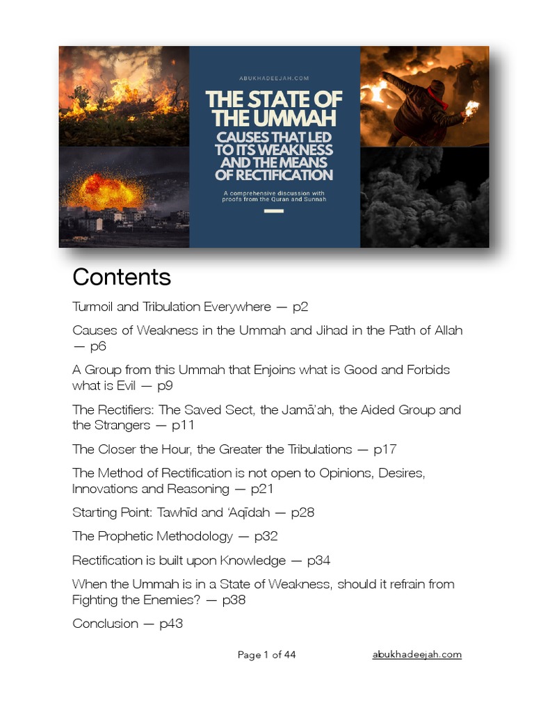 State of The Ummah Book 5.0 | PDF | Prophets And Messengers In Islam ...