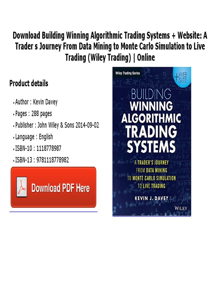 Algorithmic Trading Guide | PDF | Computer Data | Data Management