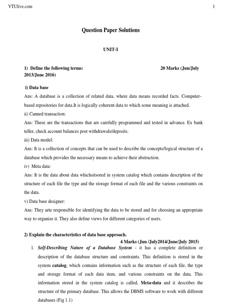 DB Notes | PDF | Databases | Conceptual Model