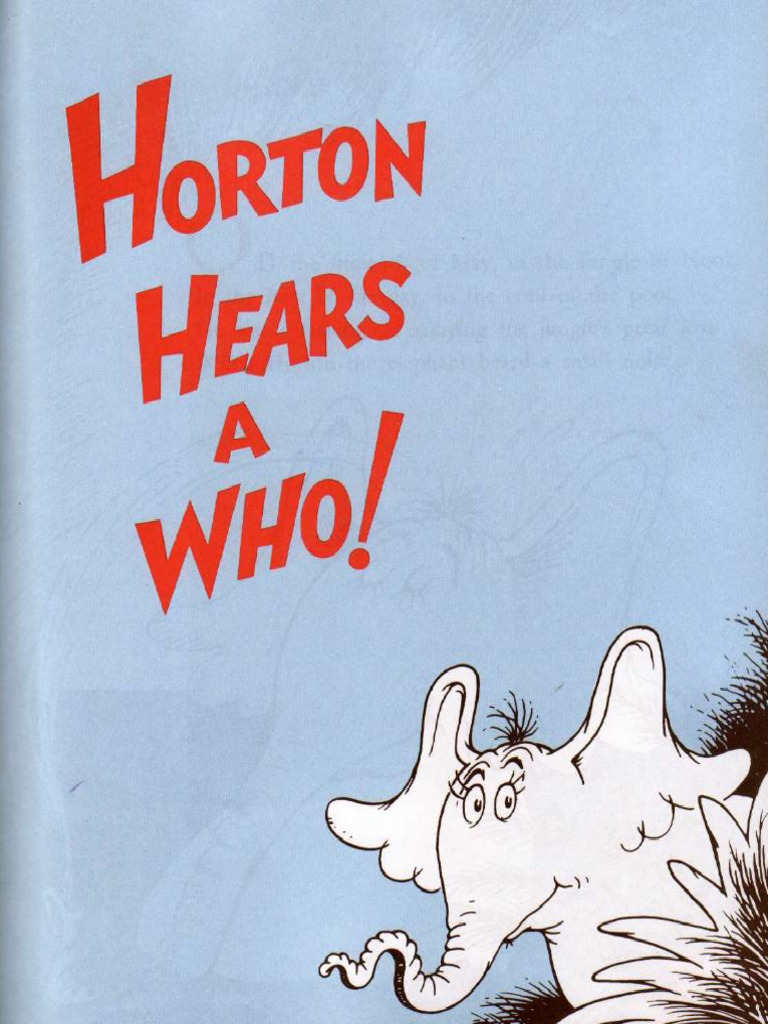 Horton Hears A Who | PDF