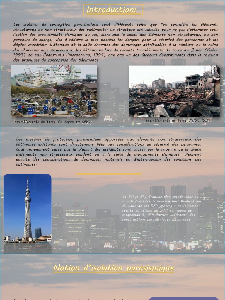 Parasismique | PDF | Génie parasismique | Tremblements de terre