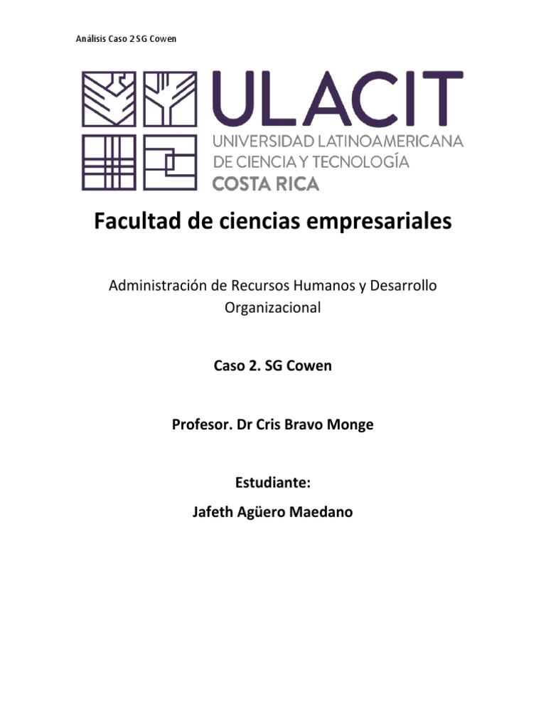 SG Cowen | PDF | Reclutamiento | Gestión de recursos humanos