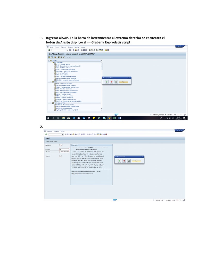 Automatizacion Scripts | PDF | Macro (informática) | Informática