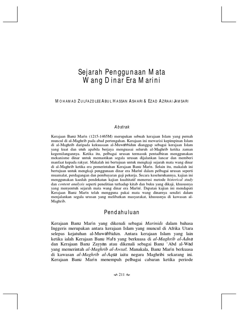 12 - Zulfadlee - Ezad - Azraai Dinar Era Marin | PDF