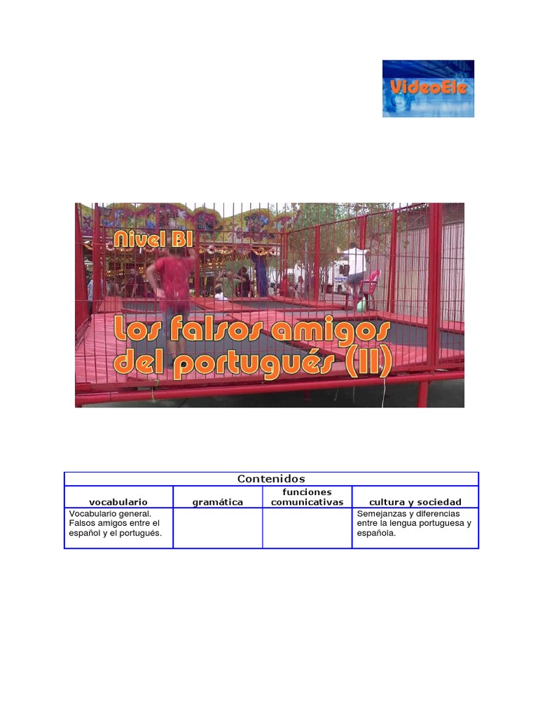Falsos Amigos: Español y Portugués | PDF