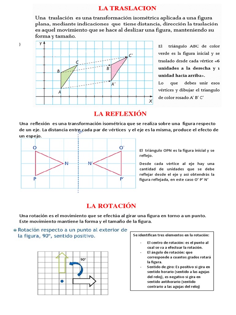 Transformaciones Isometricas | PDF | Ciencia y matemáticas