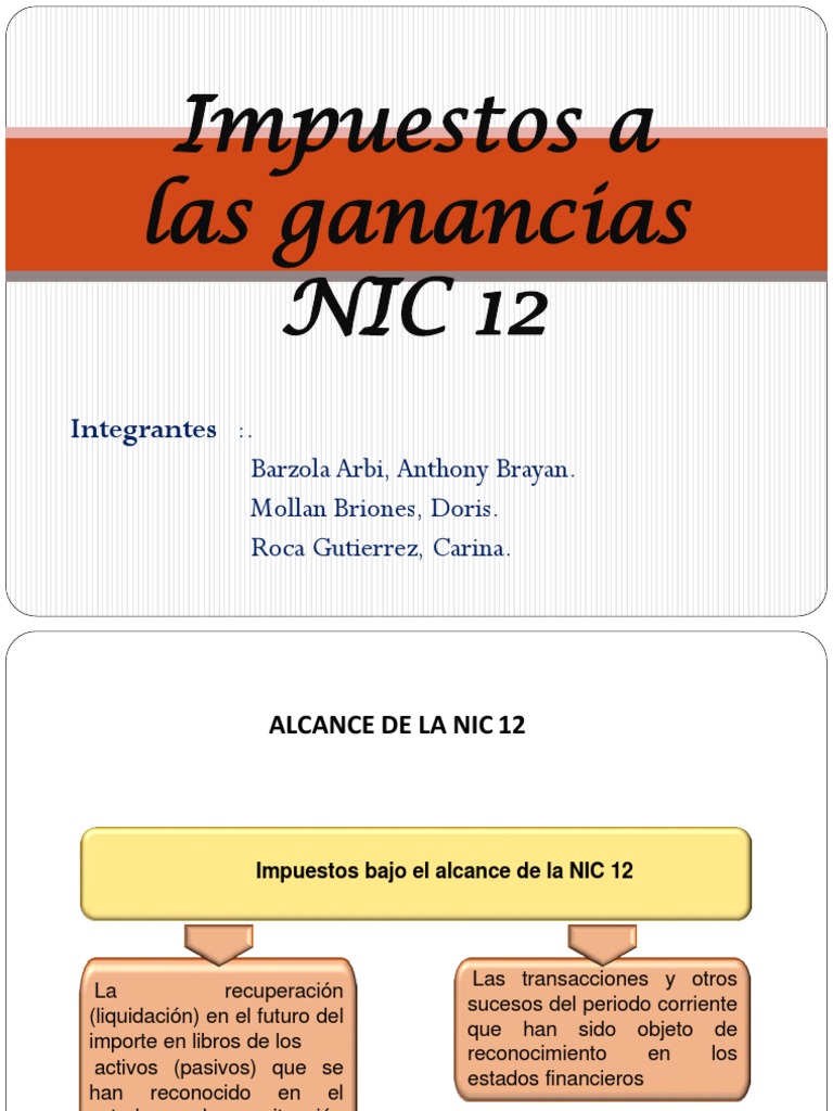 Nic 12 | Descargar gratis PDF | Contabilidad | Impuestos
