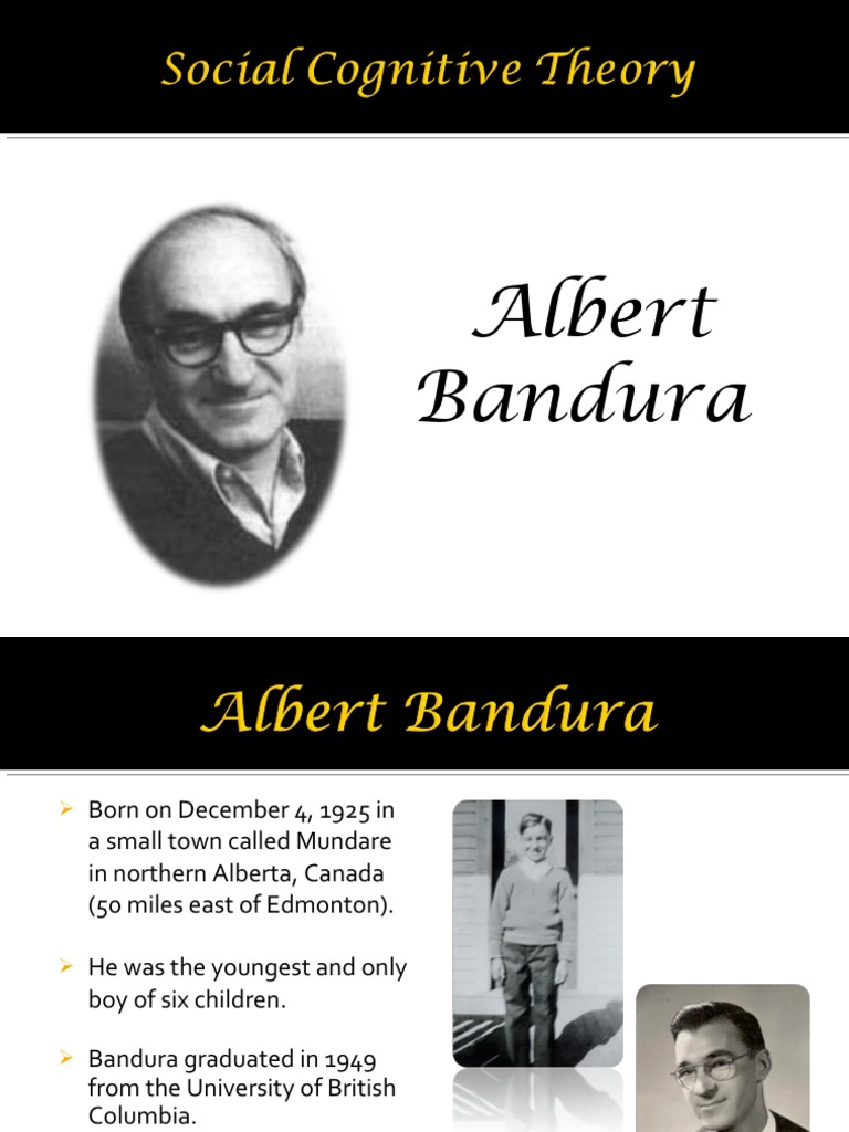 Albert Bandura's Social Learning Theory | Download Free PDF | Imitation ...