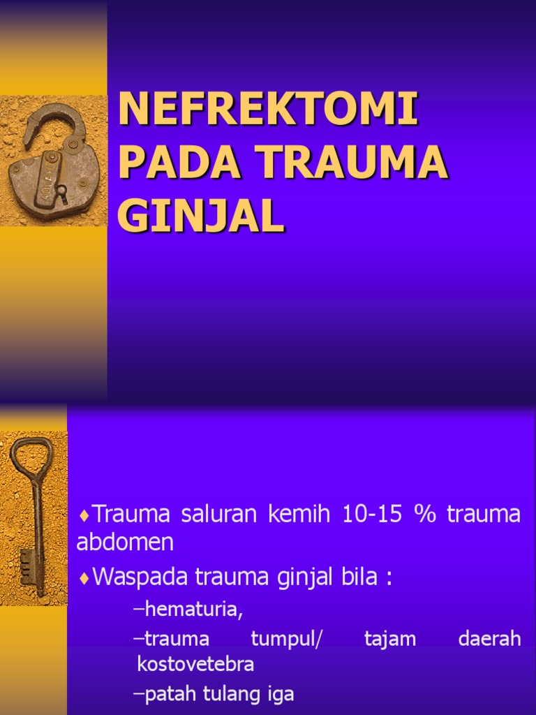 Nefrektomi Trauma Ginjal | PDF