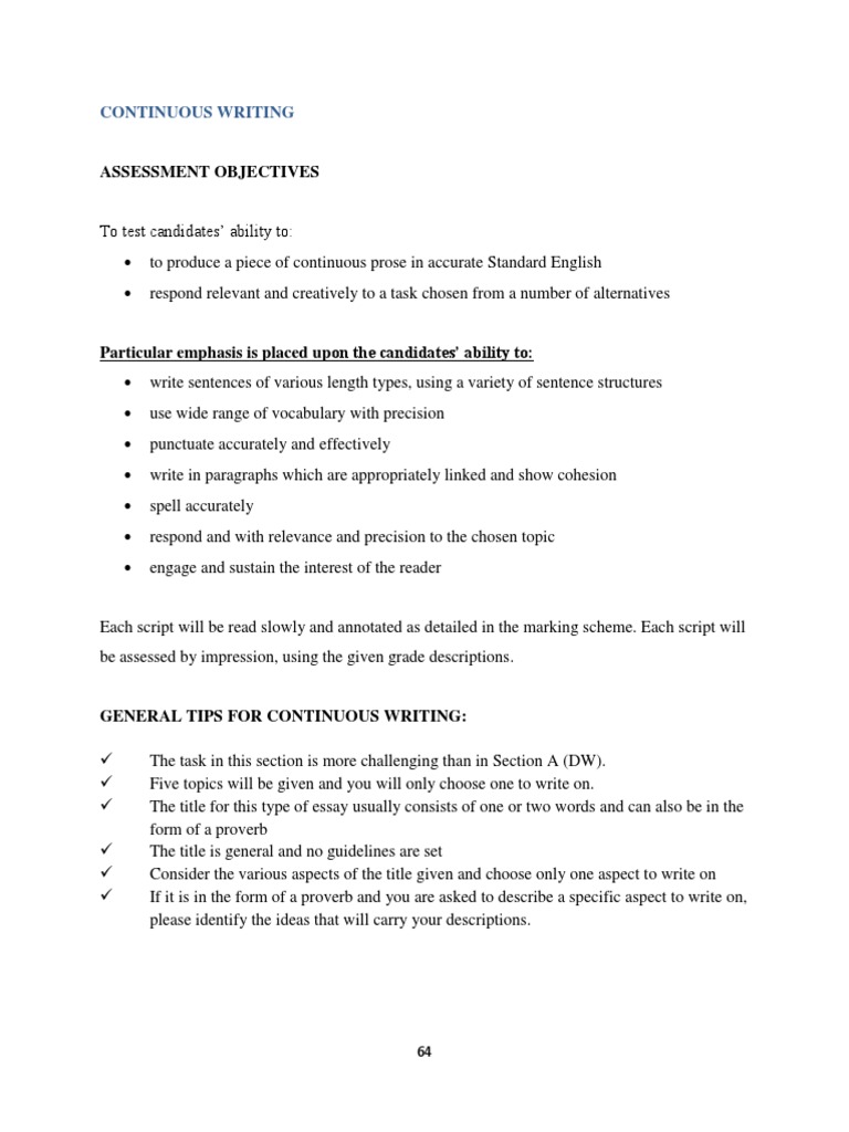 SPM Writing Module | PDF | Essays | Narrative