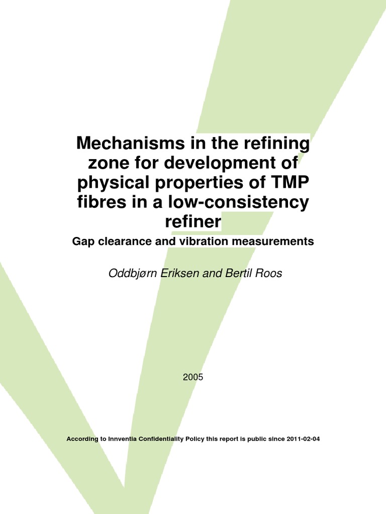 Mechanism of Refining - TMP Low Consistency | PDF | Pulp (Paper ...