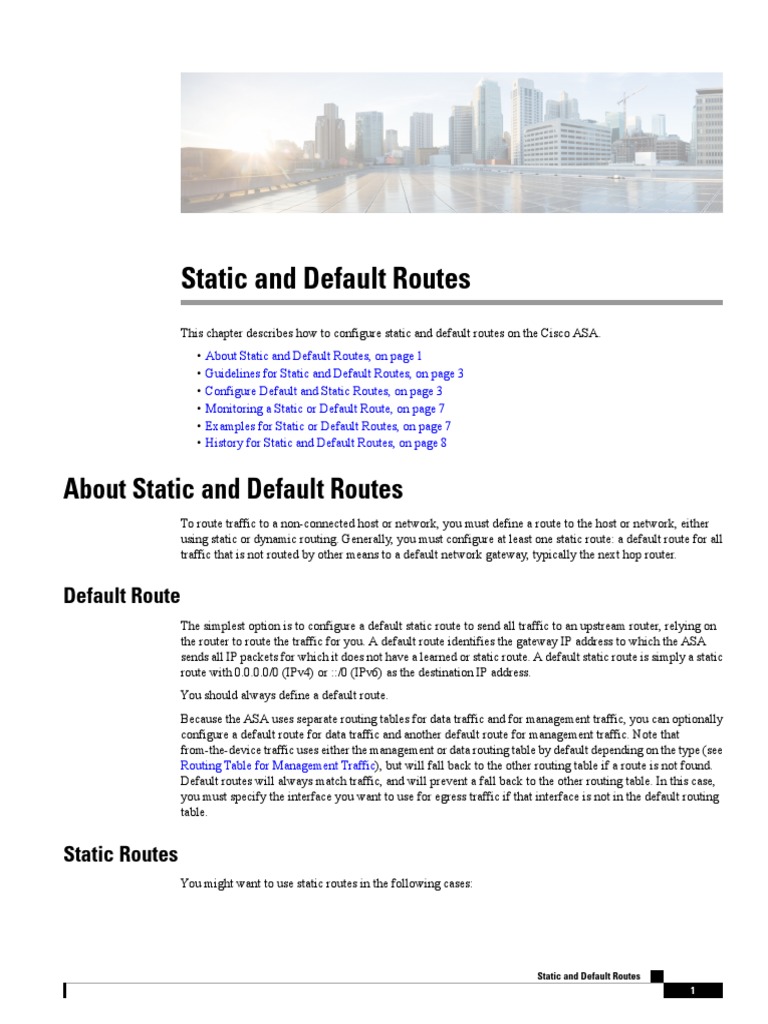 Route Static PDF | PDF | Router (Computing) | Ip Address