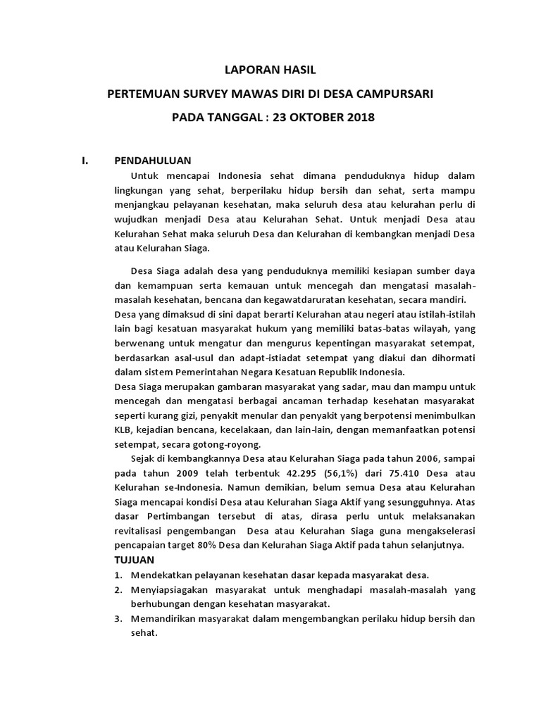 LAPORAN HASIL SMD MMD Campursari | PDF