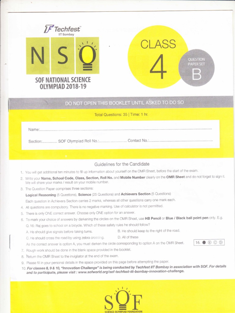 National Science Olympiad 2018 19 Exam Guide Pdf Oxygen Soil