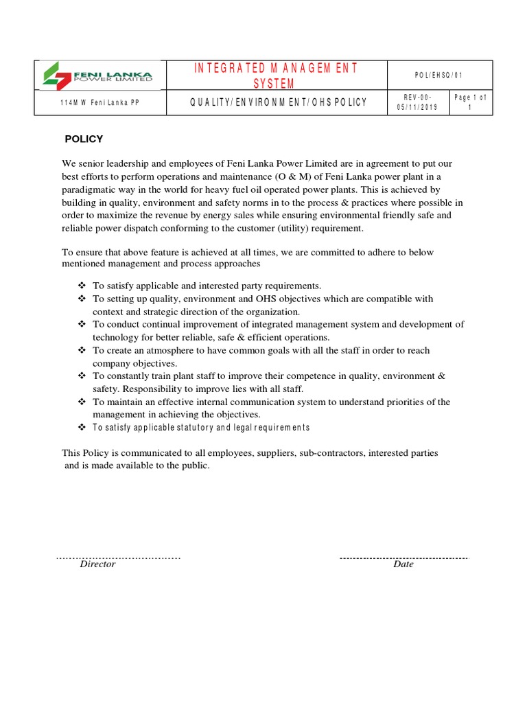 Ims Policy | PDF