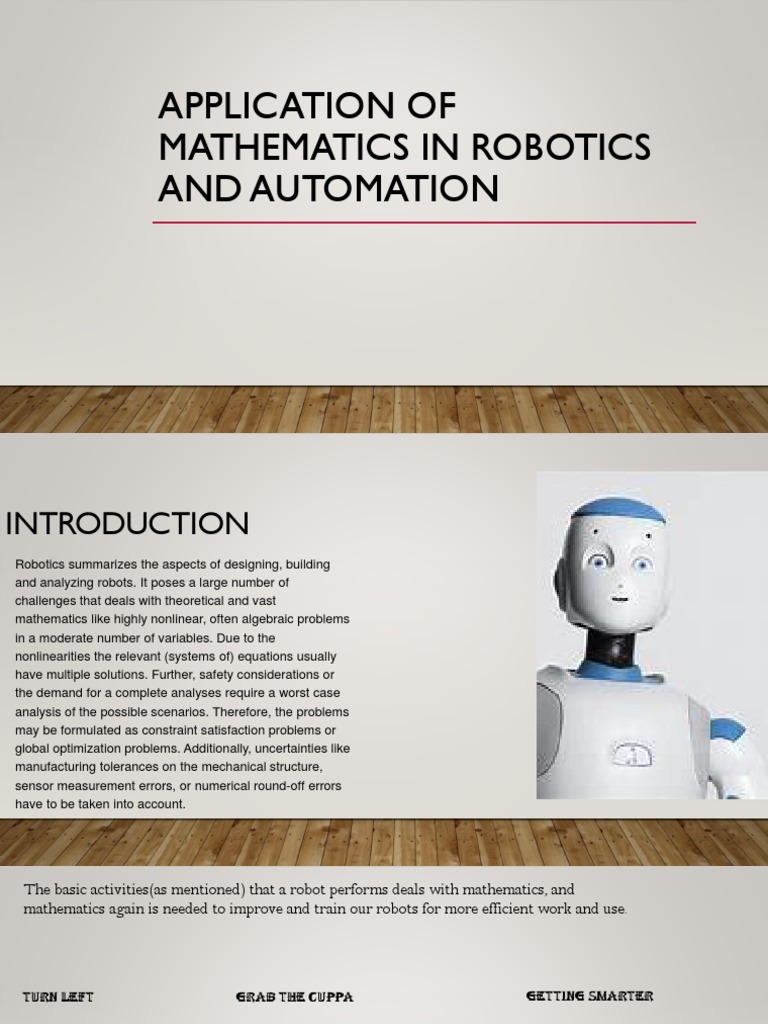 Application of Mathematics in Robotics and Automation | PDF ...