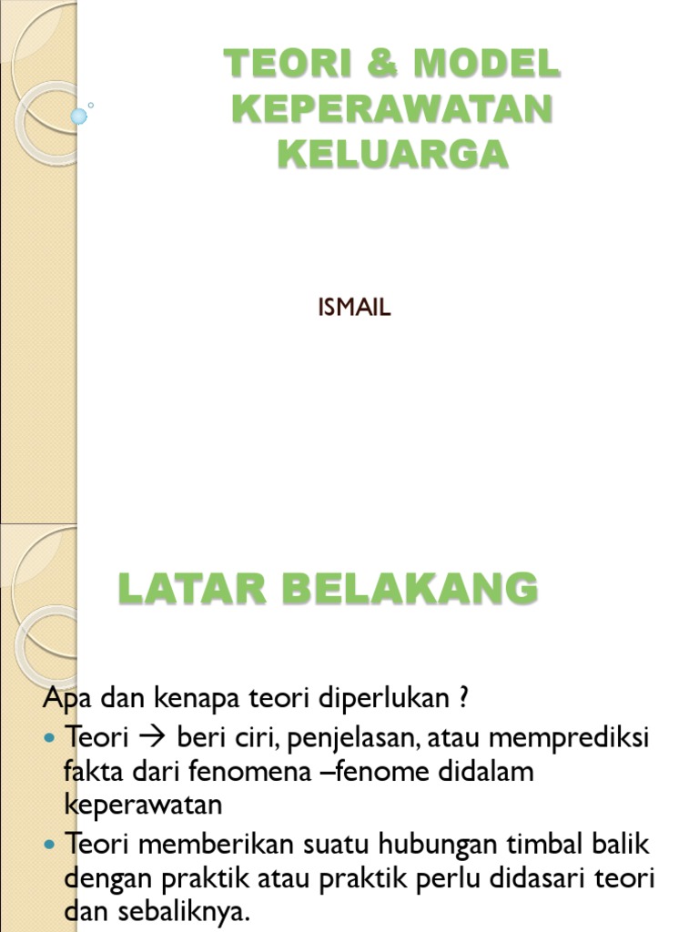 Teory Kep Keluarga Dan Tumbang Keluarga | PDF