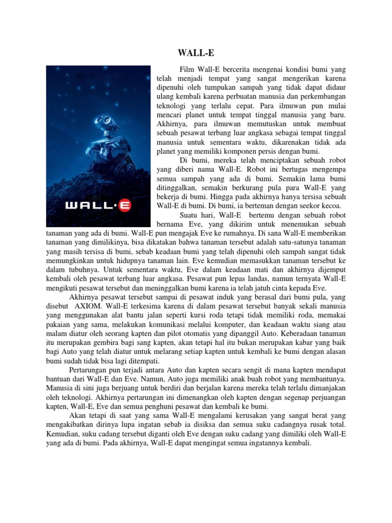 Review Film Wall-E | PDF