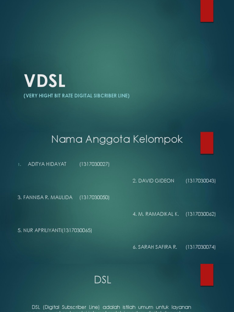 PowerPoint Materi VDSL | PDF