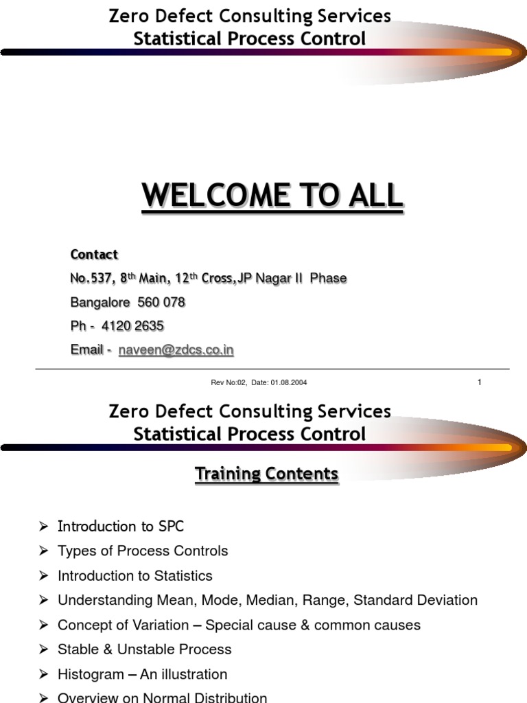 SPC Course Material | PDF | Histogram | Statistics