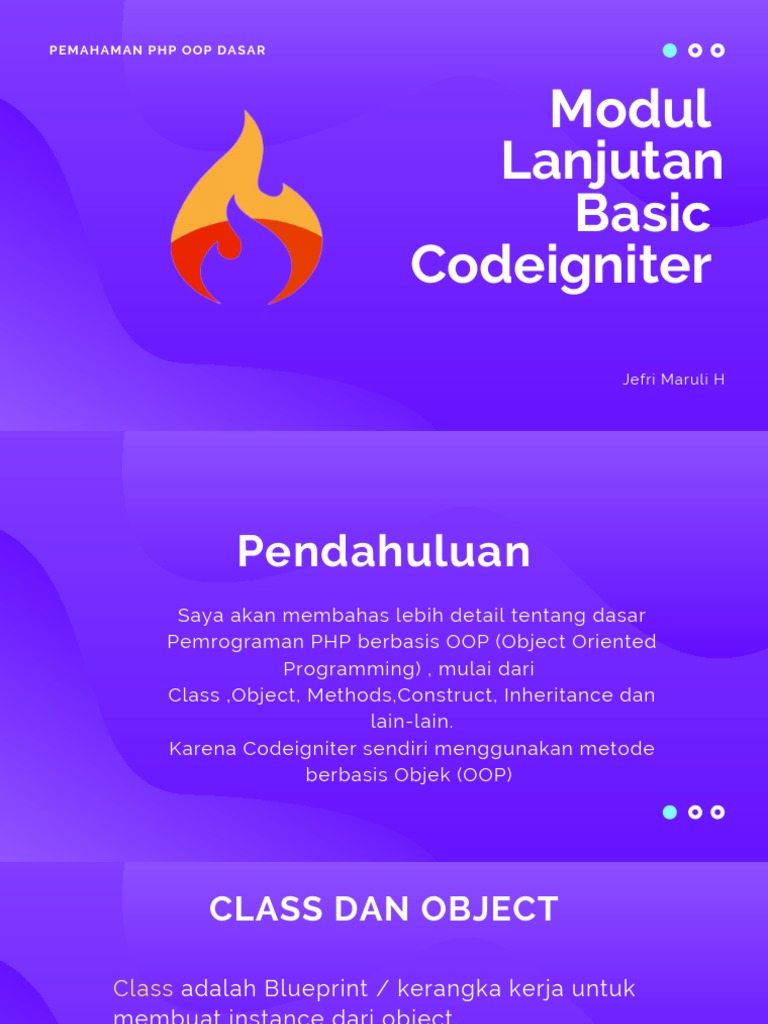 Modul Dasar Codeigniter Lanjutan Part I PDF | PDF | Teknologi & Rekayasa