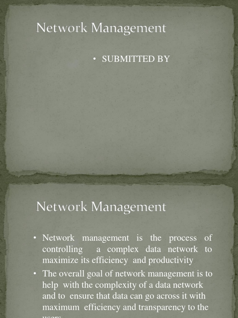 Network Management | PDF | Computer Network | Microsoft Windows