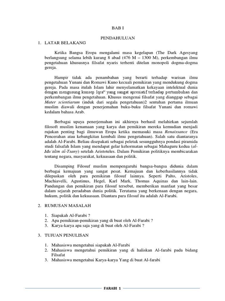 Pembahasan Al-Farabi | PDF