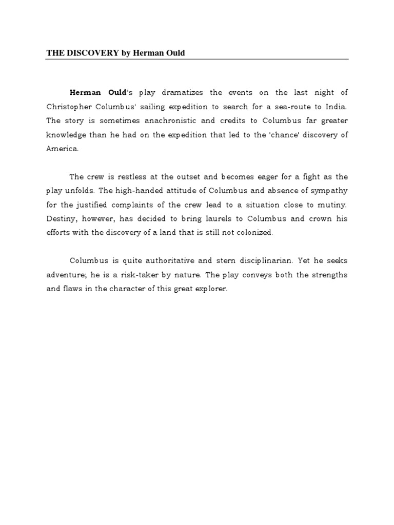 The Discovery-Plot Summary | PDF