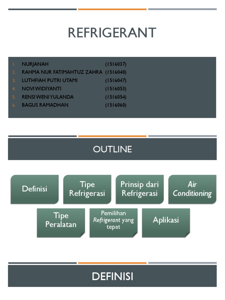 Definisi dan Tipe Refrigerant | PDF