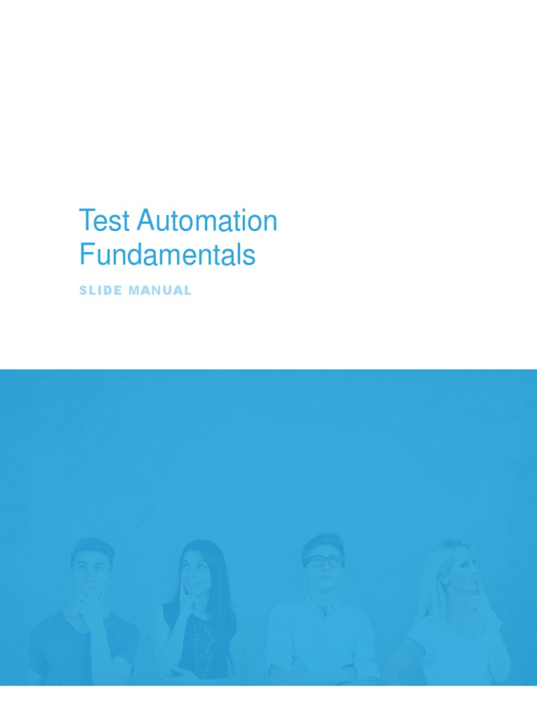 Test Automation Fundamentals Slide Manual Udemy V1 PDF | PDF ...