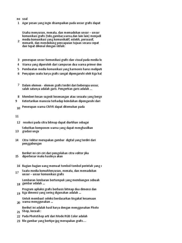 Soal DDG KLS 1 X MM - TKJ | PDF