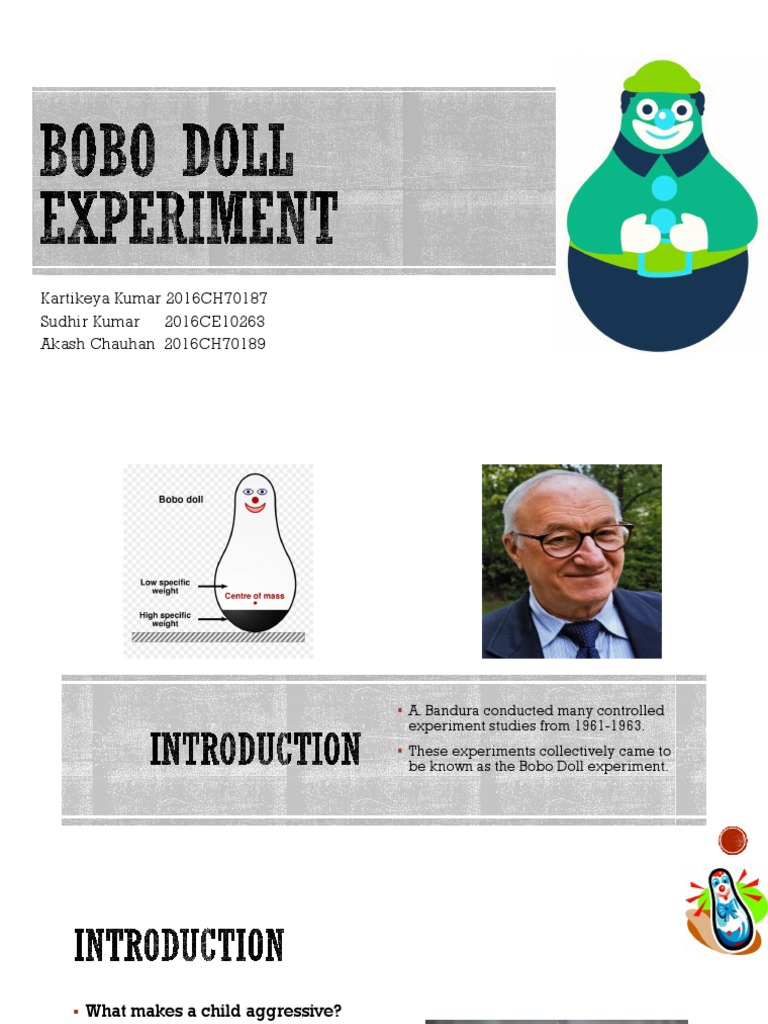 Bobo Doll Experiment Overview | PDF | Aggression | Action (Philosophy)